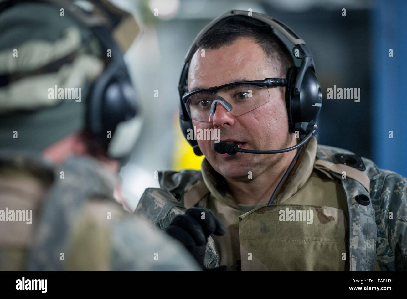 Critical care transport team (CCATT) team members, U.S. Air Force ...