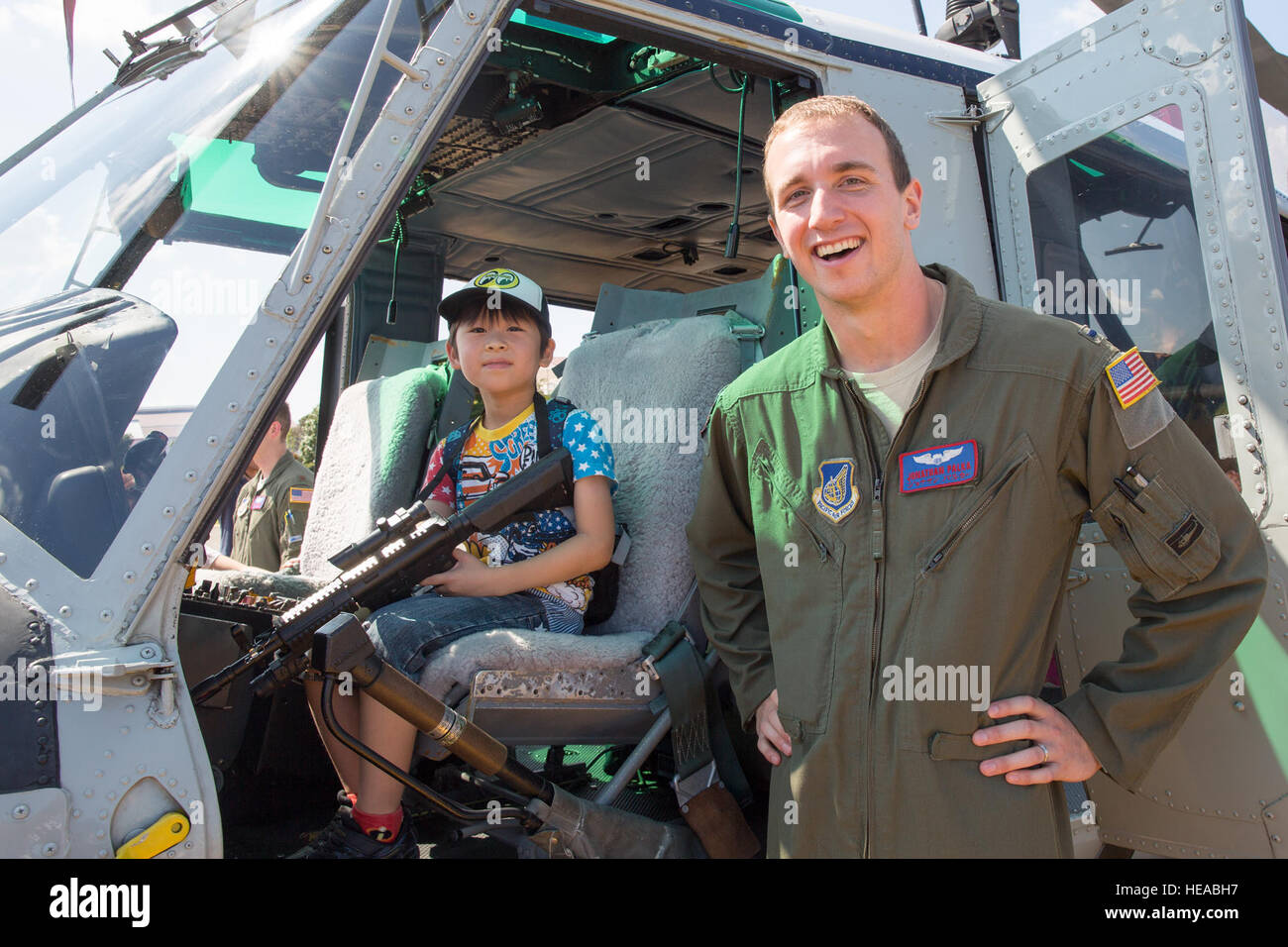 First Lt. Jonathan Palka, 459th Airlift Squadron UH-1 pilot, poses for ...