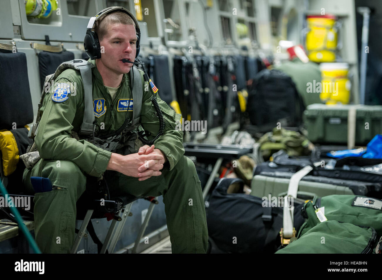 Observer/controller, trainer member, U.S. Air Force Master Sgt. Gary ...