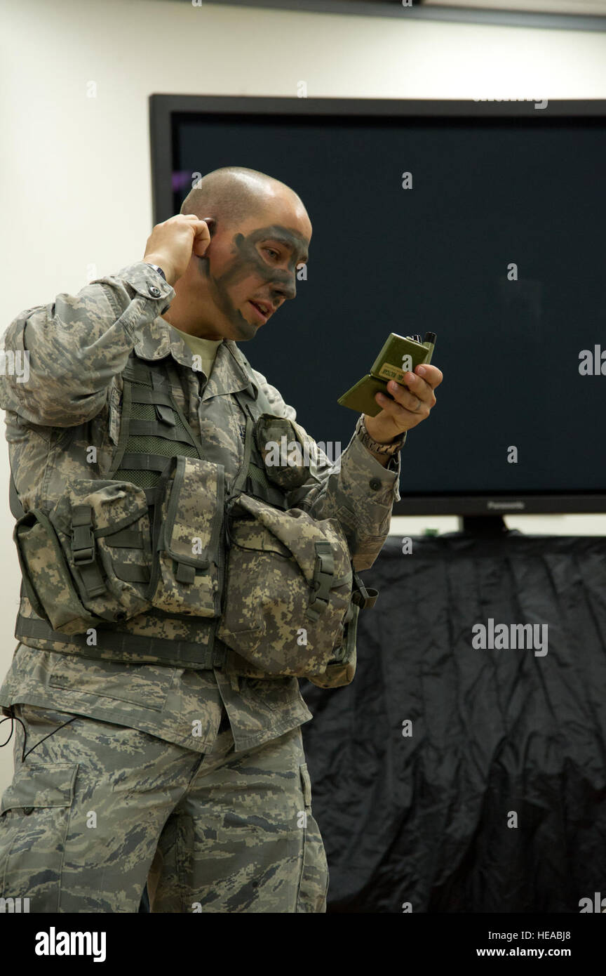U.S. Air Force Senior Master Sgt. Mark De Corte, superintendent, 75th ...