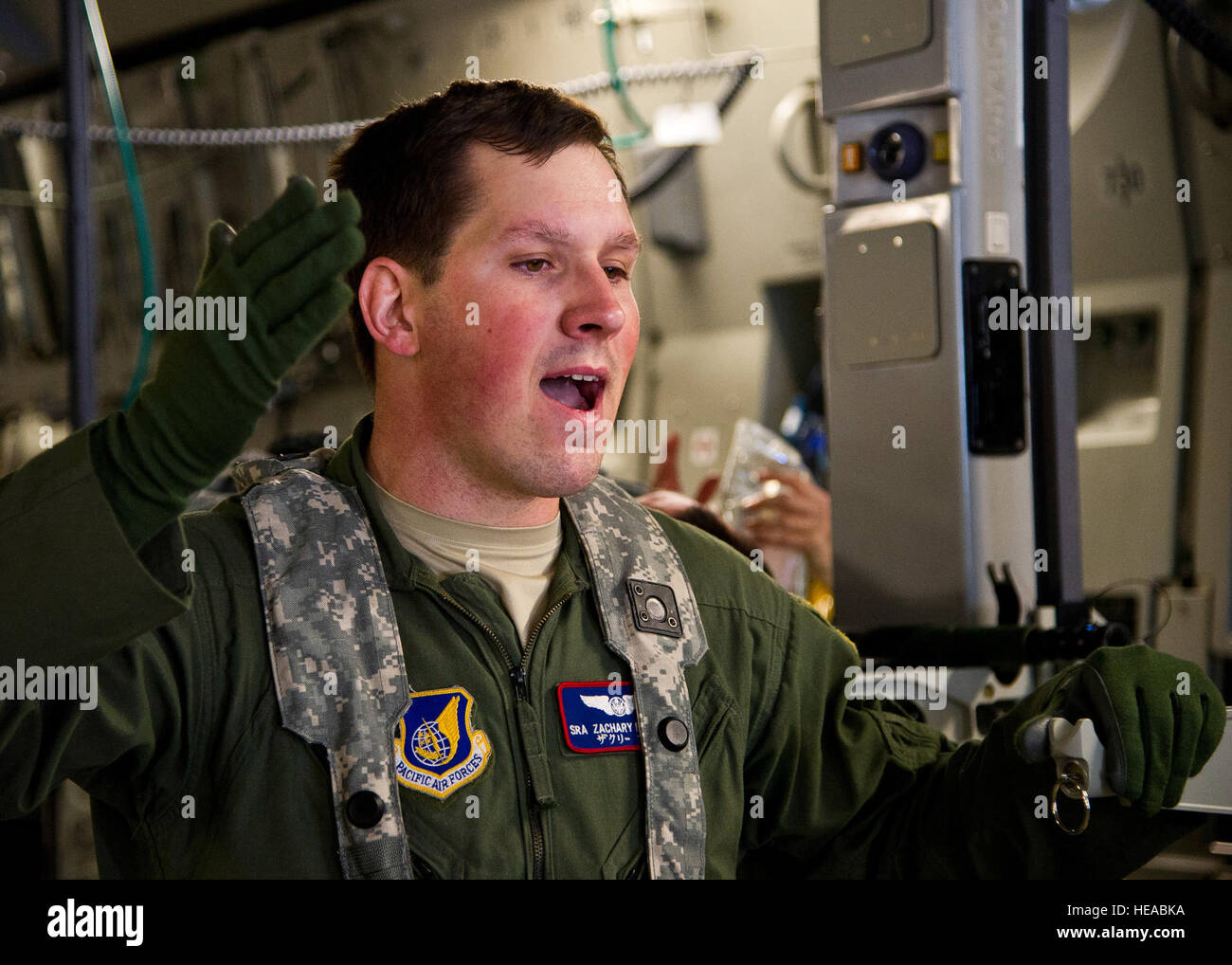 U.S. Air Force Senior Airman Zachary Freeman, aeromedical service ...