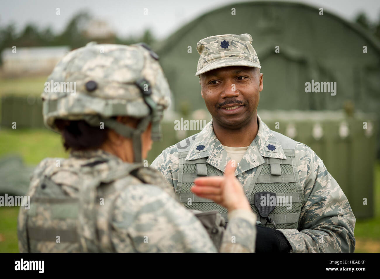 U.S. Force Lt. Col. Gregory Gaitors, observer-controller/trainer ...