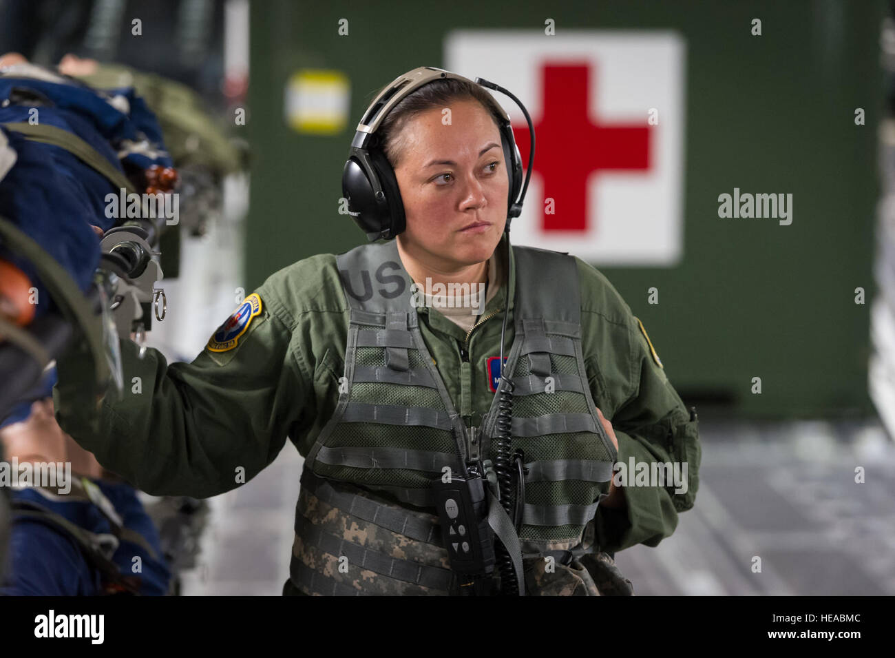 U.S. Air Force Master Sgt. Kristina Aponte, observer/controller ...