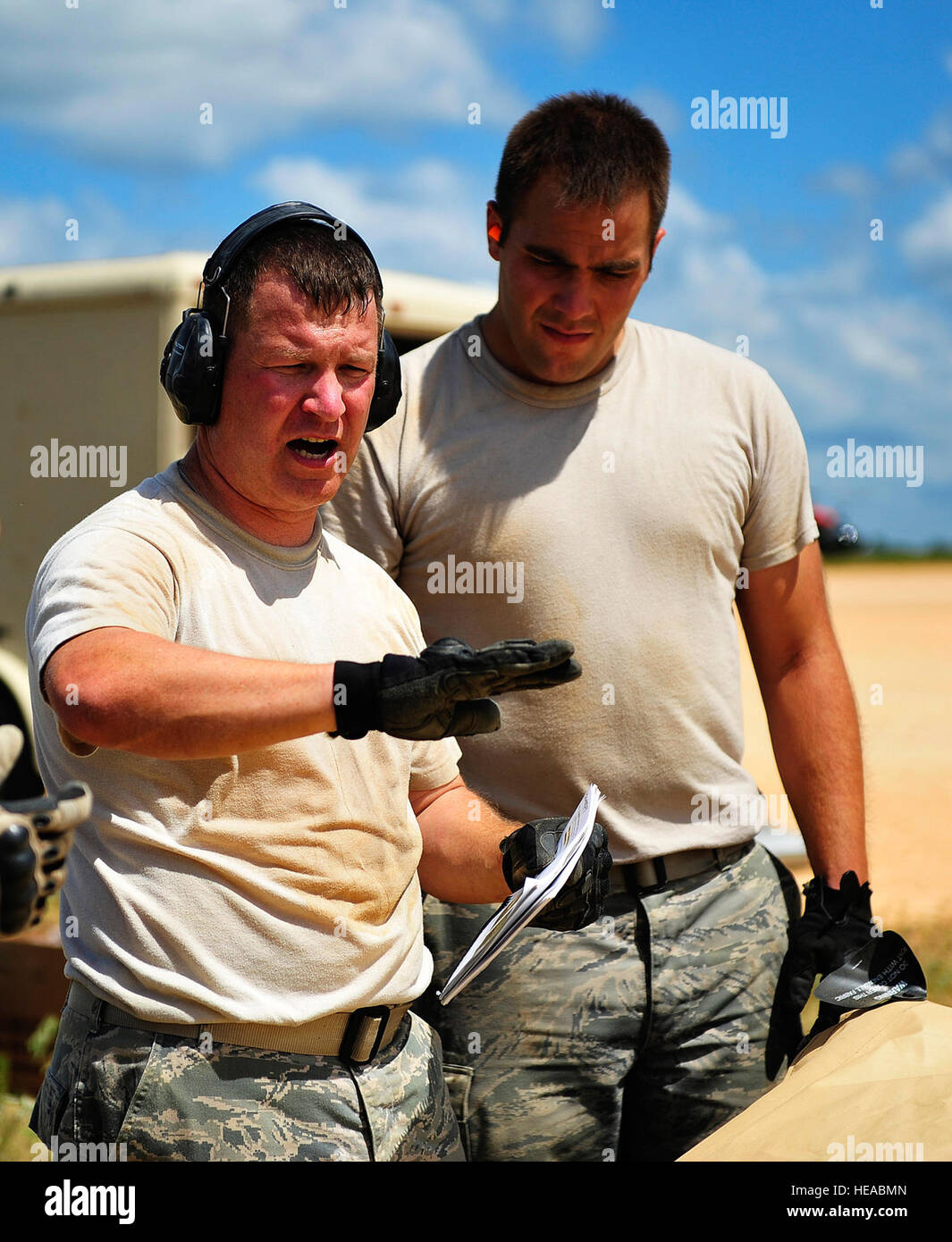 Airmen from the 621st Contingency Response Wing dismantle an air ...