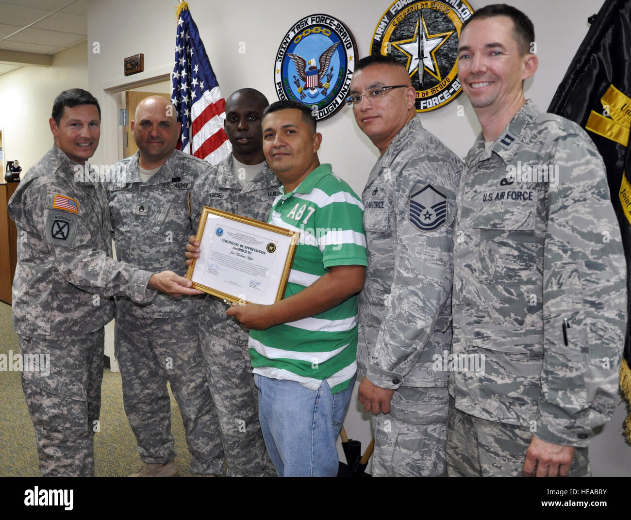 Lt. Col. Alan McKewan, commander of Joint Task Force-Bravo's Army ...