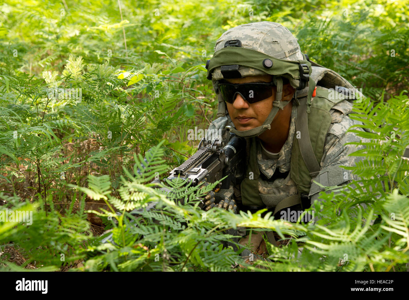 U.S. Army Pvt. Cody Villarreal, 2nd Engineering Battalion, 573 ...
