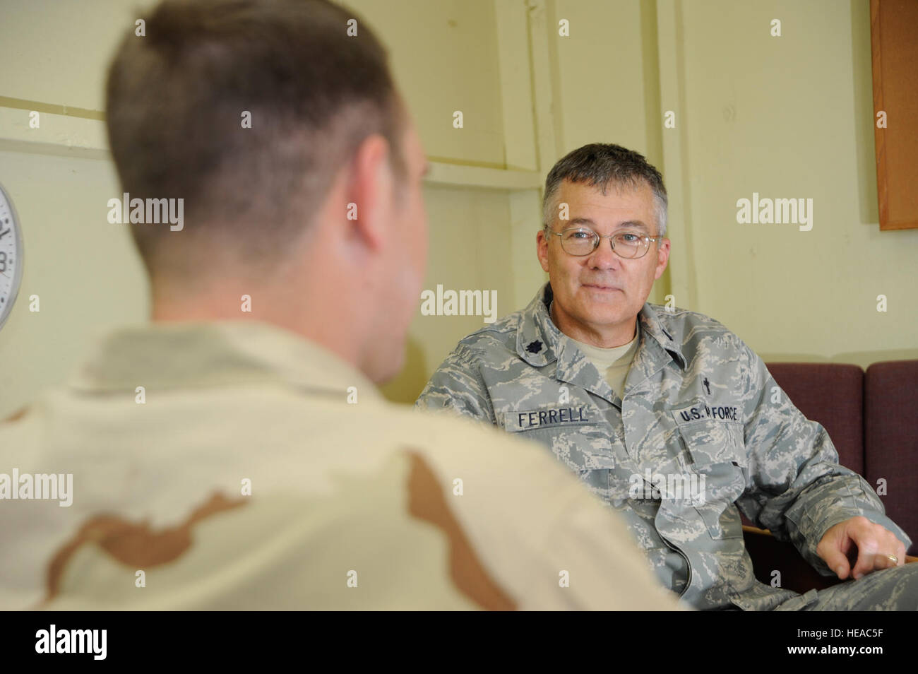 Air Force Lt.Col. William Ferrell, Joint Task Force Command chaplin ...