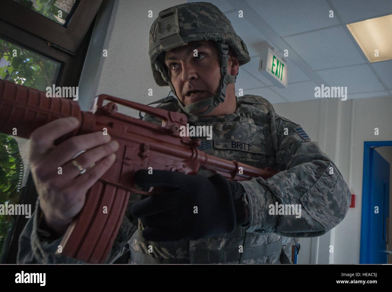 Juergen Britt, a first responder with the 86th Security Forces Squadron ...