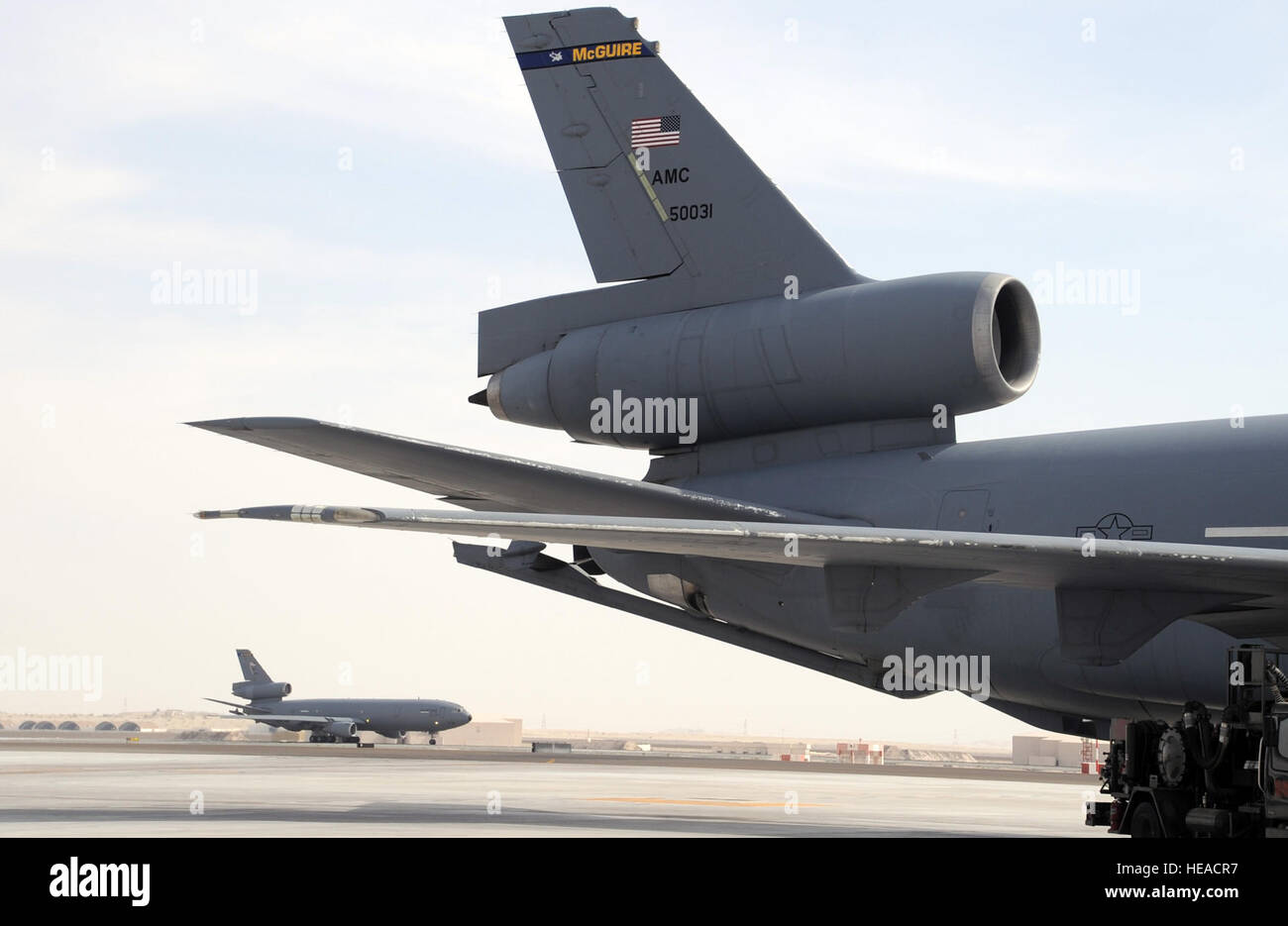 A KC-10 Extender from the 908th Expeditionary Air Refueling Squadron ...