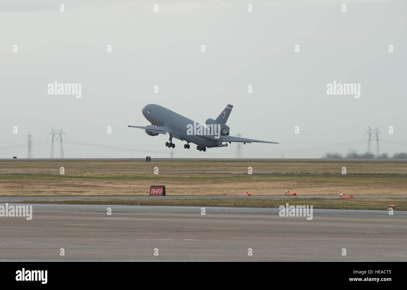 A KC-10 Extender is photographed at Travis Air Force Base, Calif., May ...