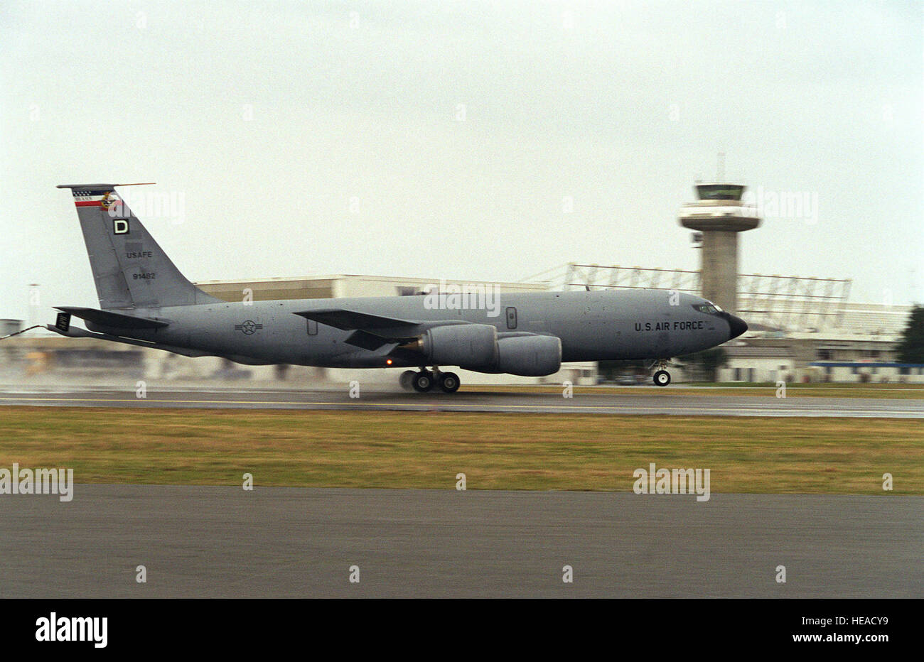 KC-135R Stratotanker from the 100th Aerial Refueling Wing based at Royal Air Force Mildenhall ...