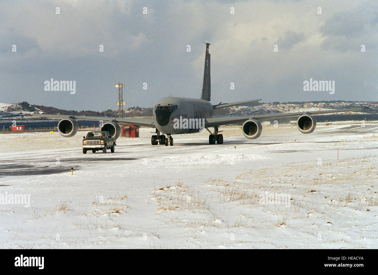 KC-135R Stratotanker from the 100th Aerial Refueling Wing based at Royal Air Force Mildenhall ...