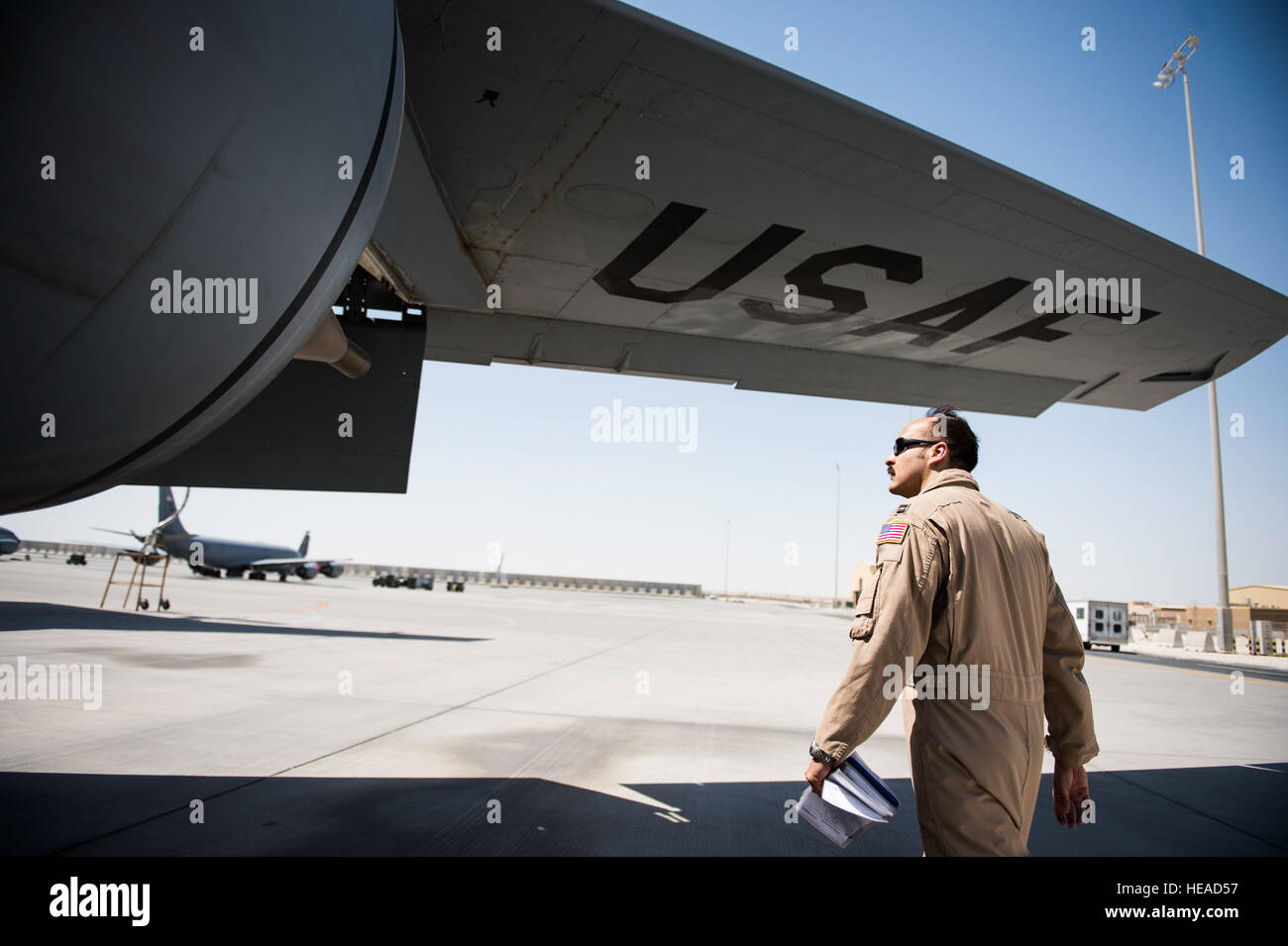 Capt. Michael Audiss, a KC-135 Stratotanker pilot assigned to the 340th ...