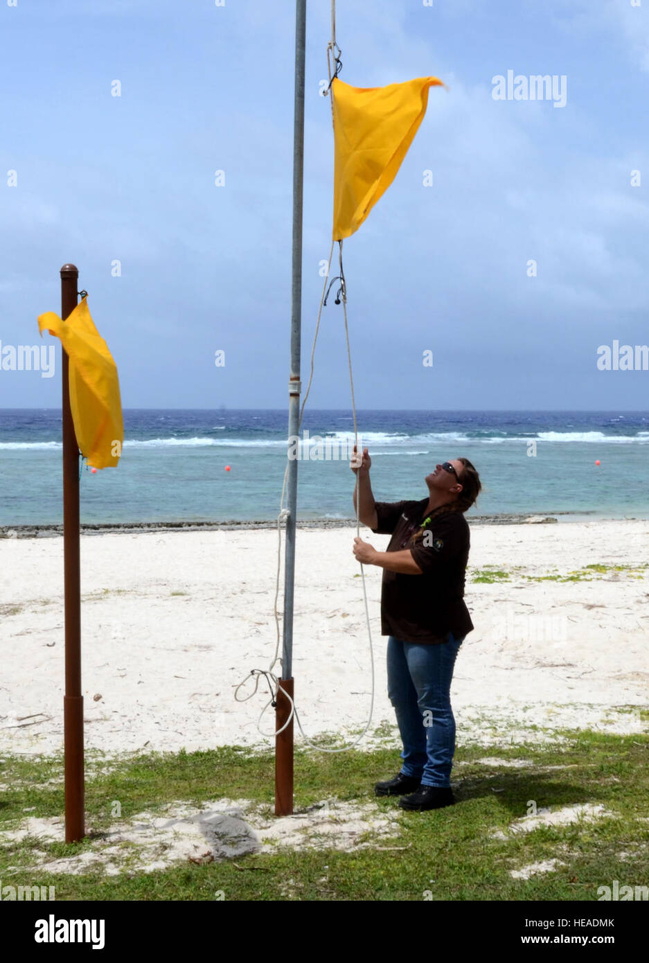 Heather Colson, 36th Force Support Squadron aquatic director, changes ...