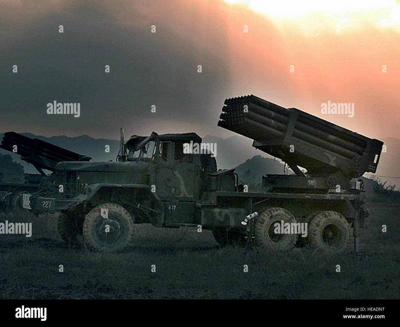 Kooryoung 130mm (36-round) Multiple Rocket Launch Systems (MRLS ...