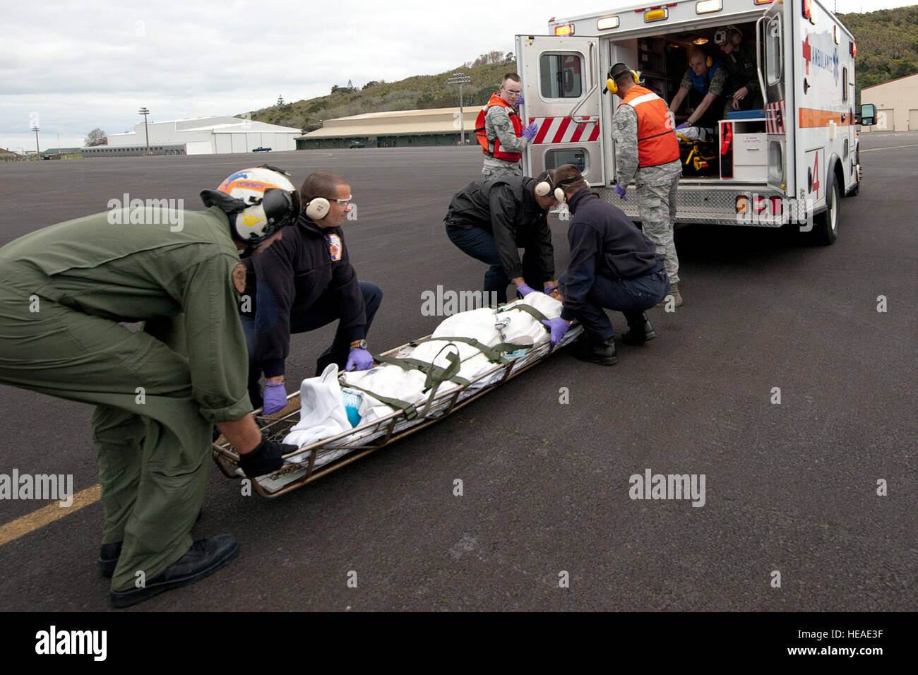 First responders from the 65th Medical Group and a U.S. Navy flight ...