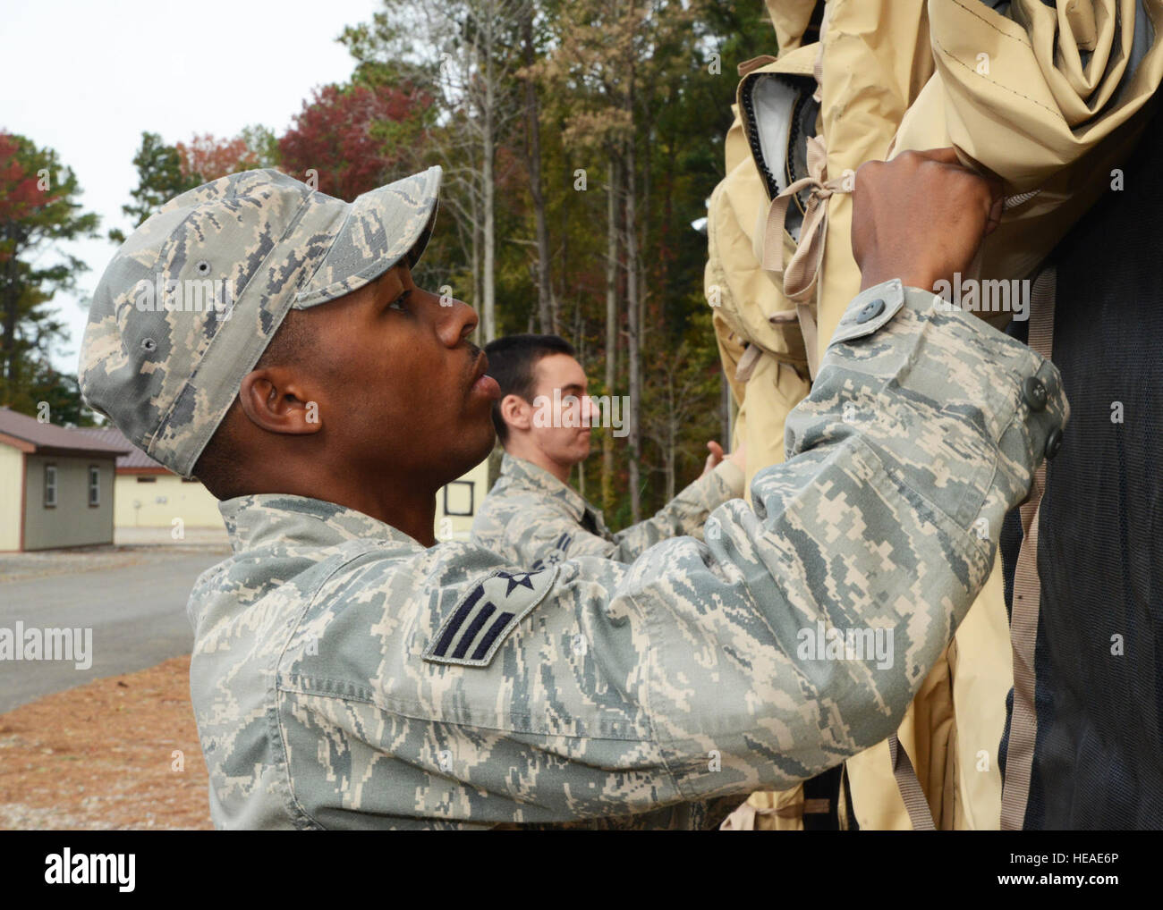 U.S. Air Force Senior Airman Nigel Lendore, 633rd Civil Engineer ...
