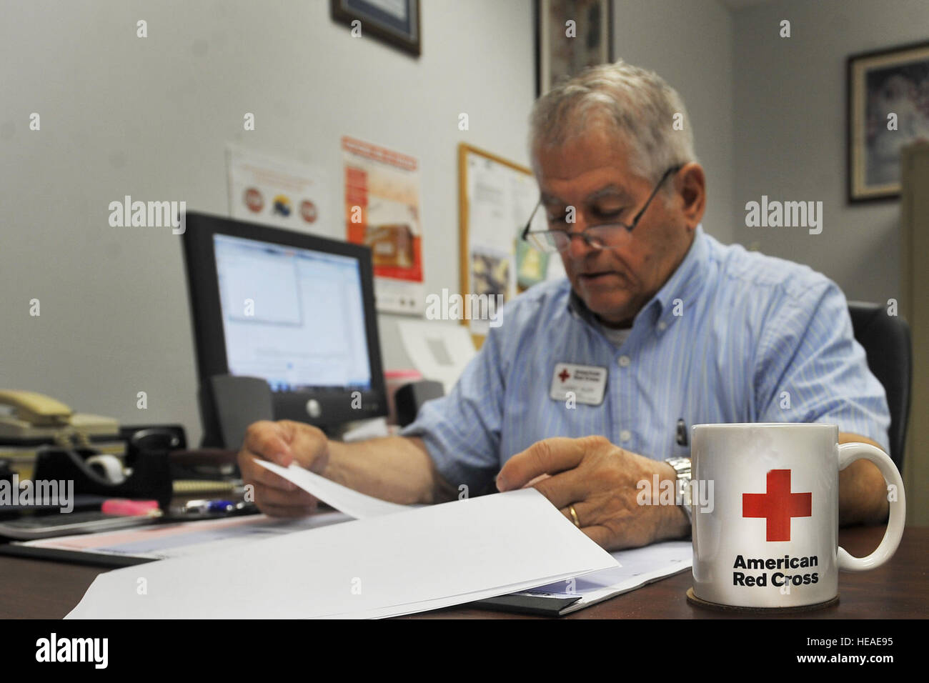 Larry Huff, 20th Medical Support Squadron American Red Cross station ...