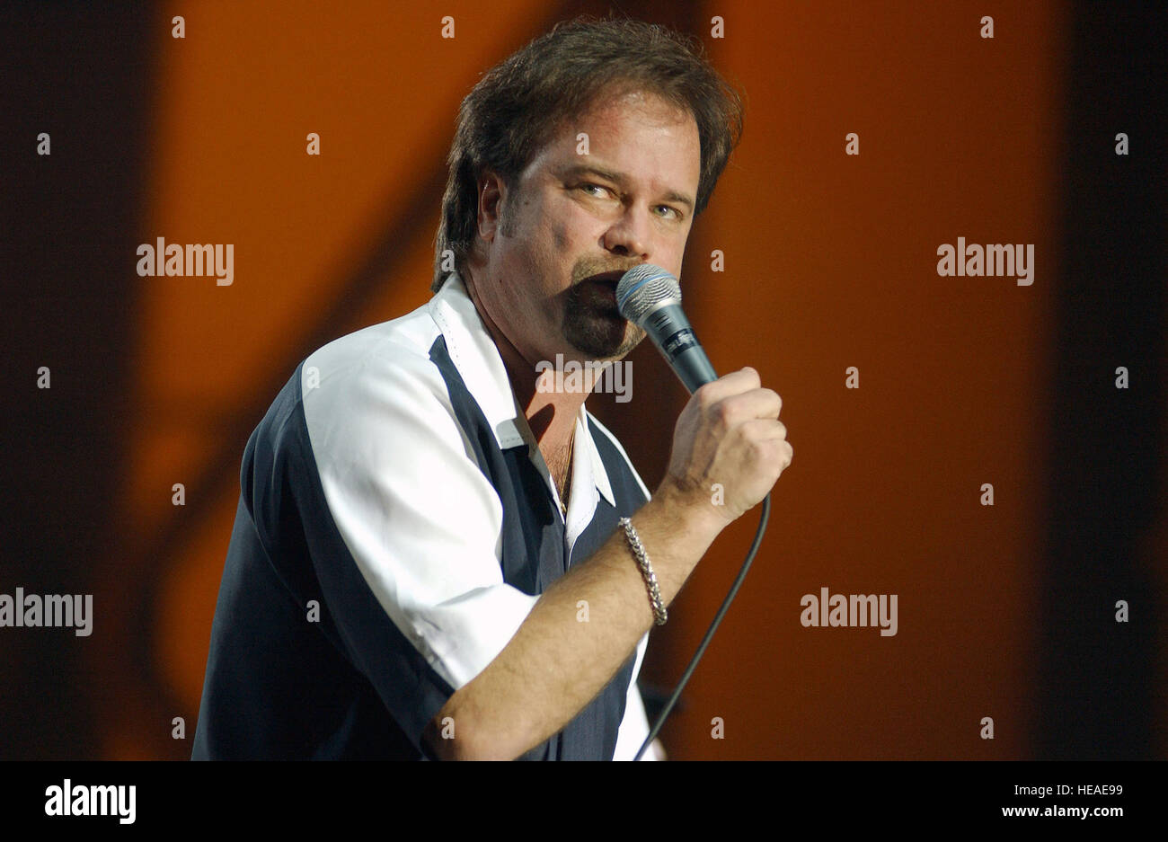 Vocalist Larry Stewart with the band Restless Heart performs for ...