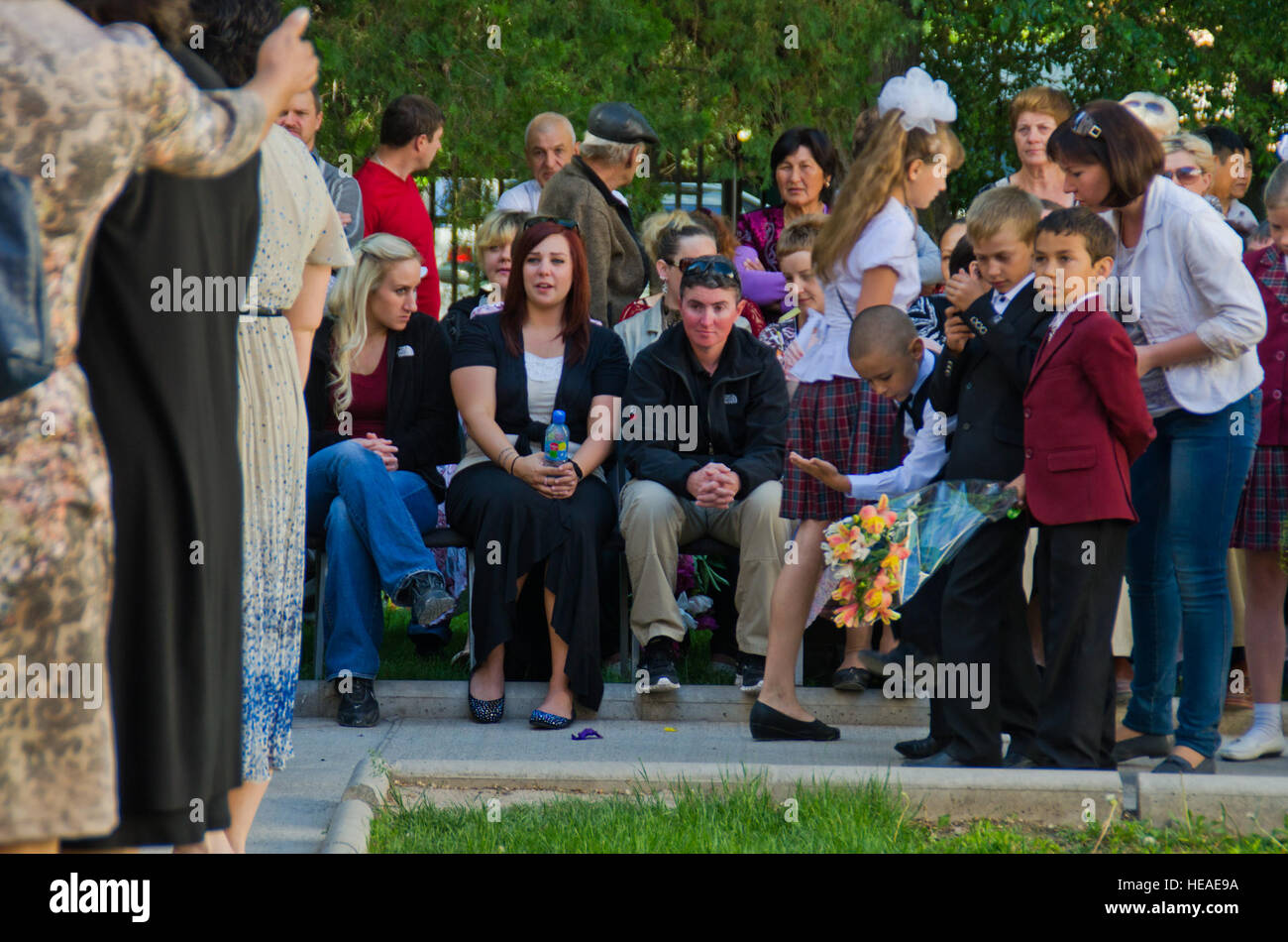 Deployed Airmen from the Transit Center at Manas attended the Last Bell ...