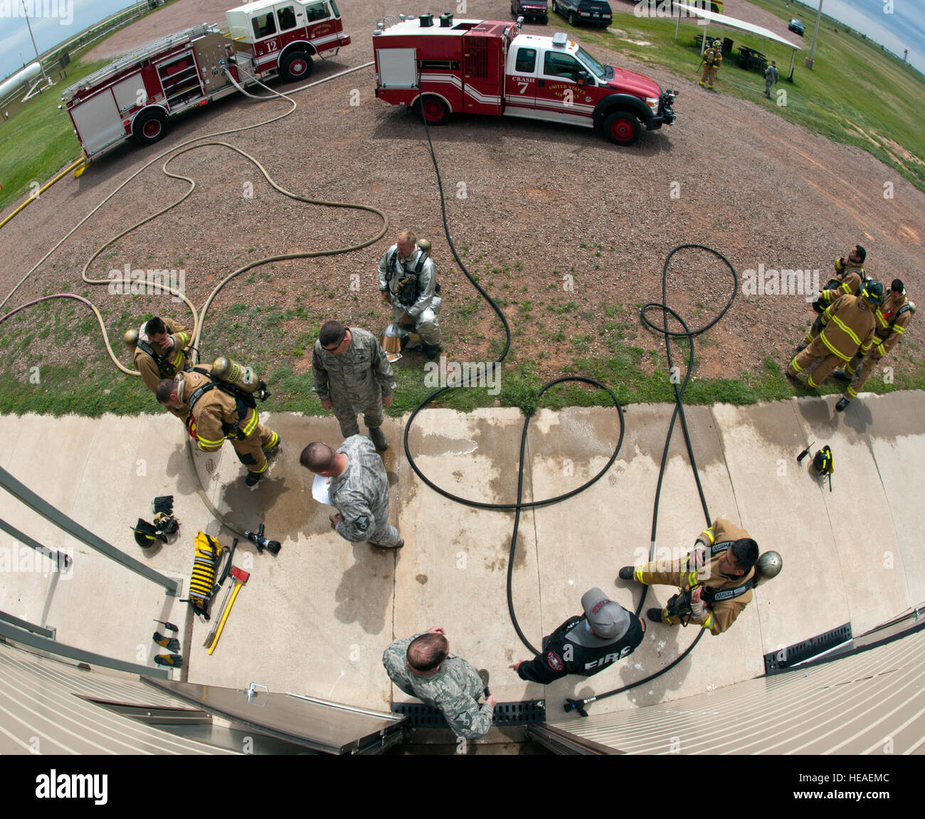 ALTUS AIR FORCE BASE, Okla. - Firefighters from the 97th Civil Engineer ...