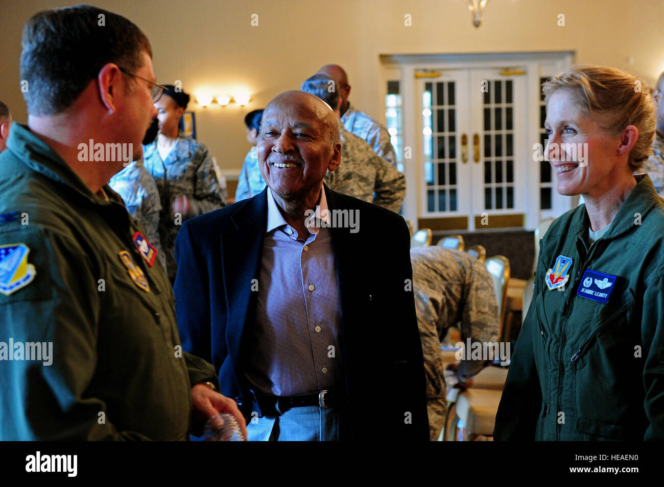 Col. Gregory Gilmour, 916th Air Refueling Wing commander, the mayor of ...