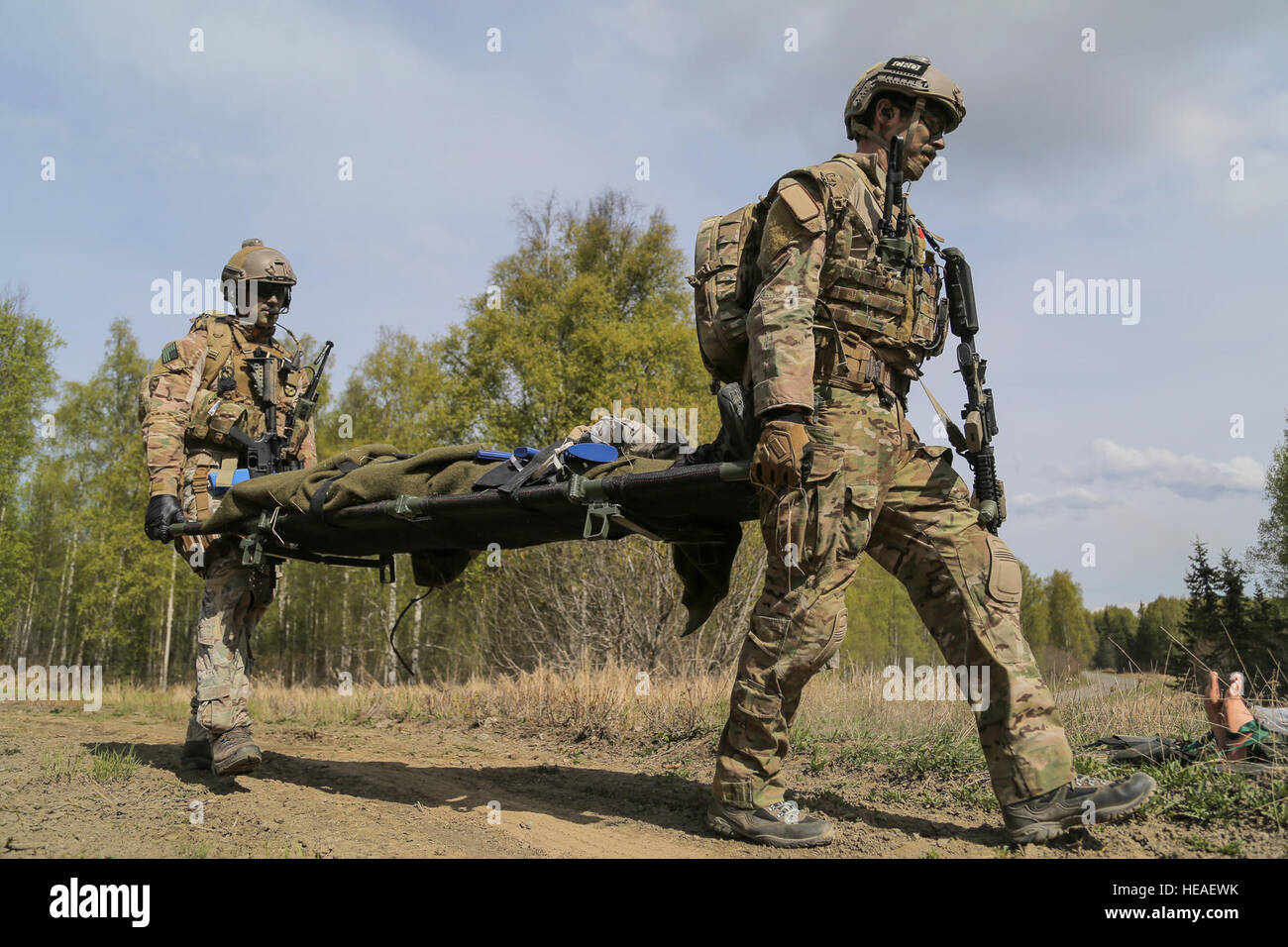 Alaska Air National Guardsmen, assigned to the 212th Rescue Squadron ...