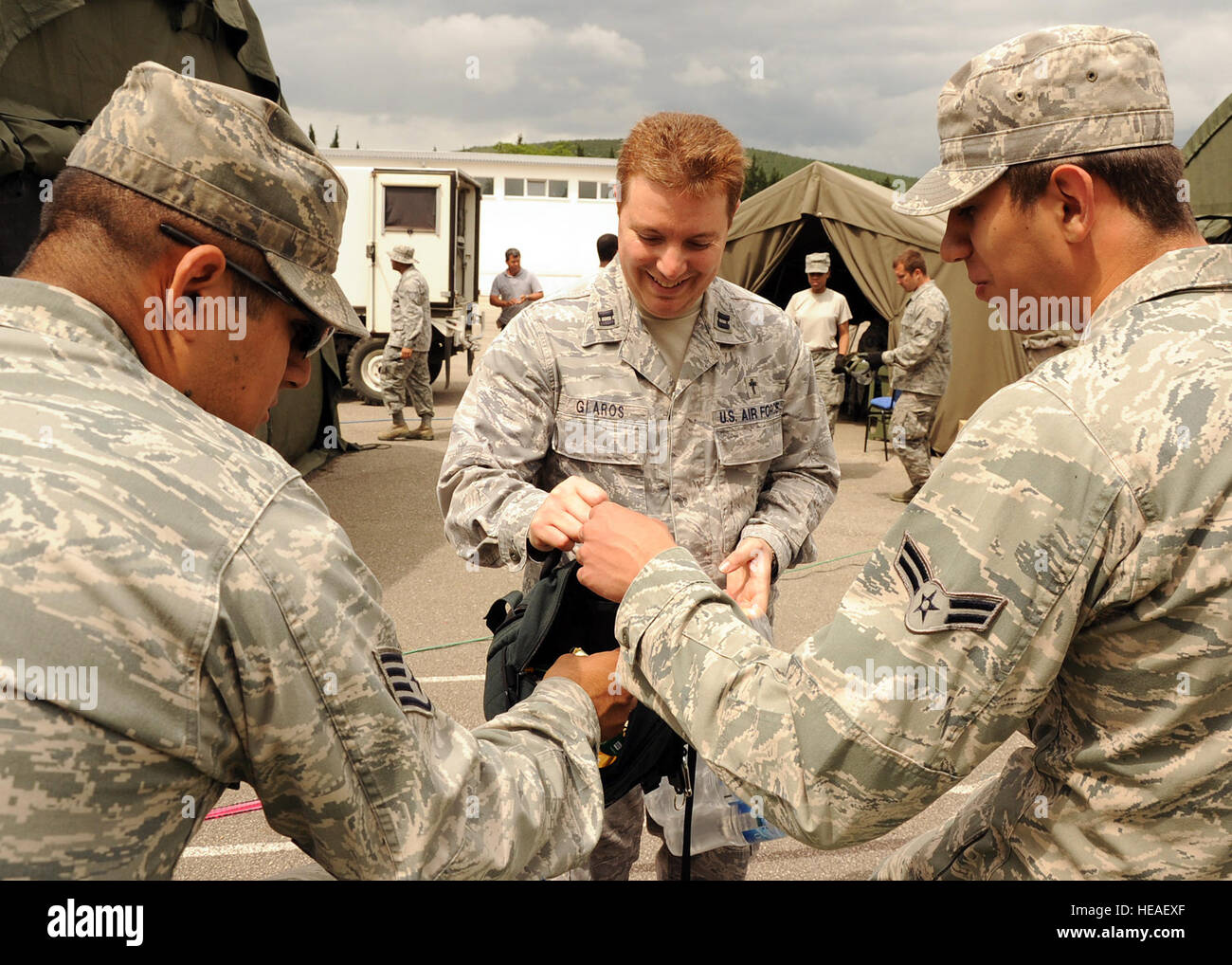 U.S. Air Force Chaplain (Capt.) Matt Glaros, 48th Fighter Wing, RAF ...