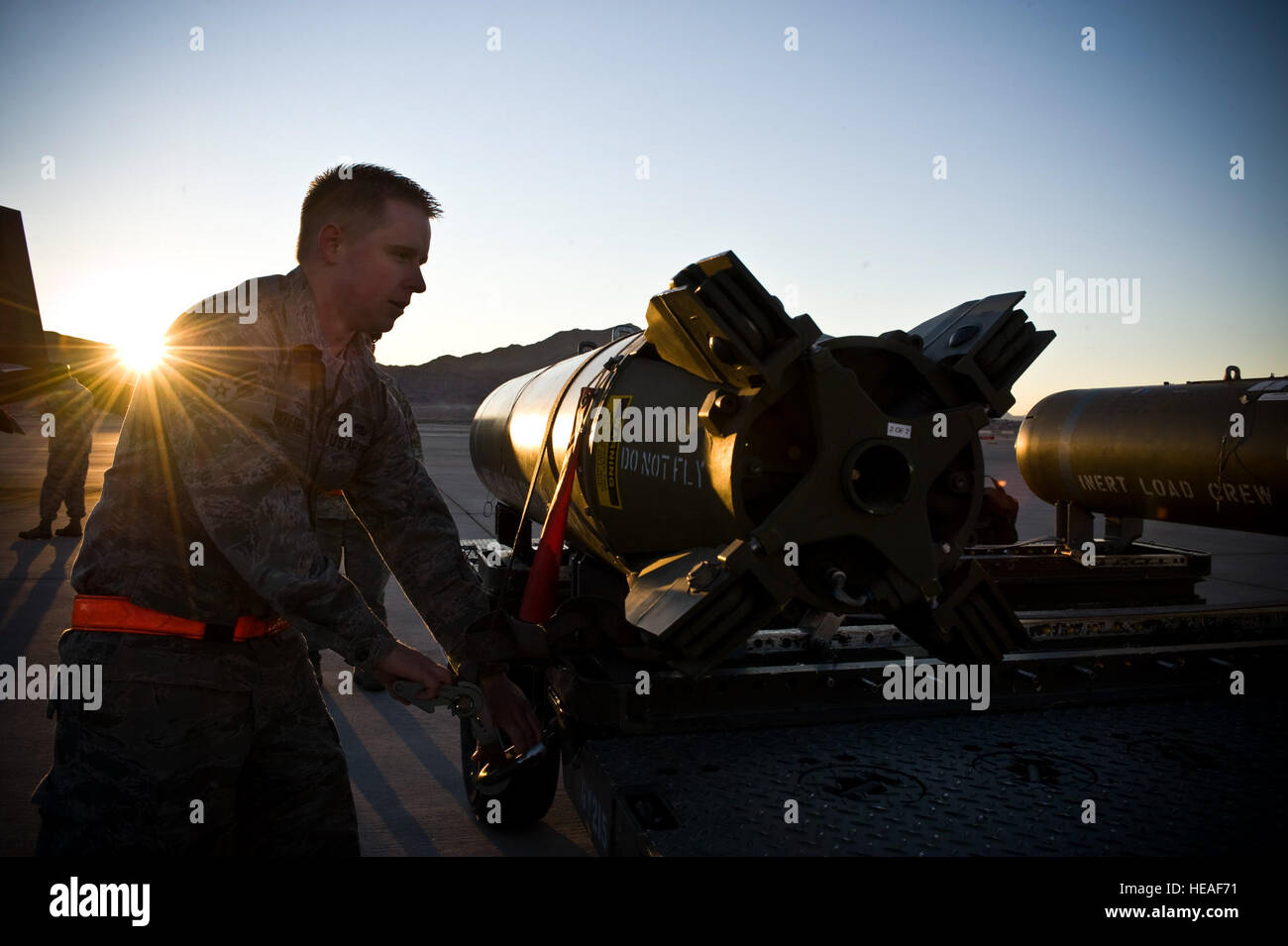 An aircraft armament systems technician with the 57th Aircraft ...