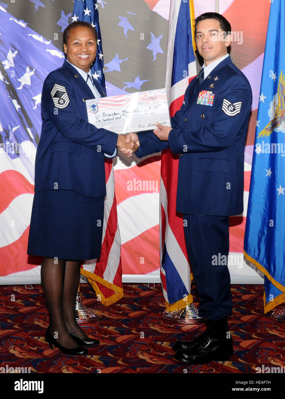 Chief Master Sgt. Vernitia Johnson, 100th Logistics Readiness Squadron ...
