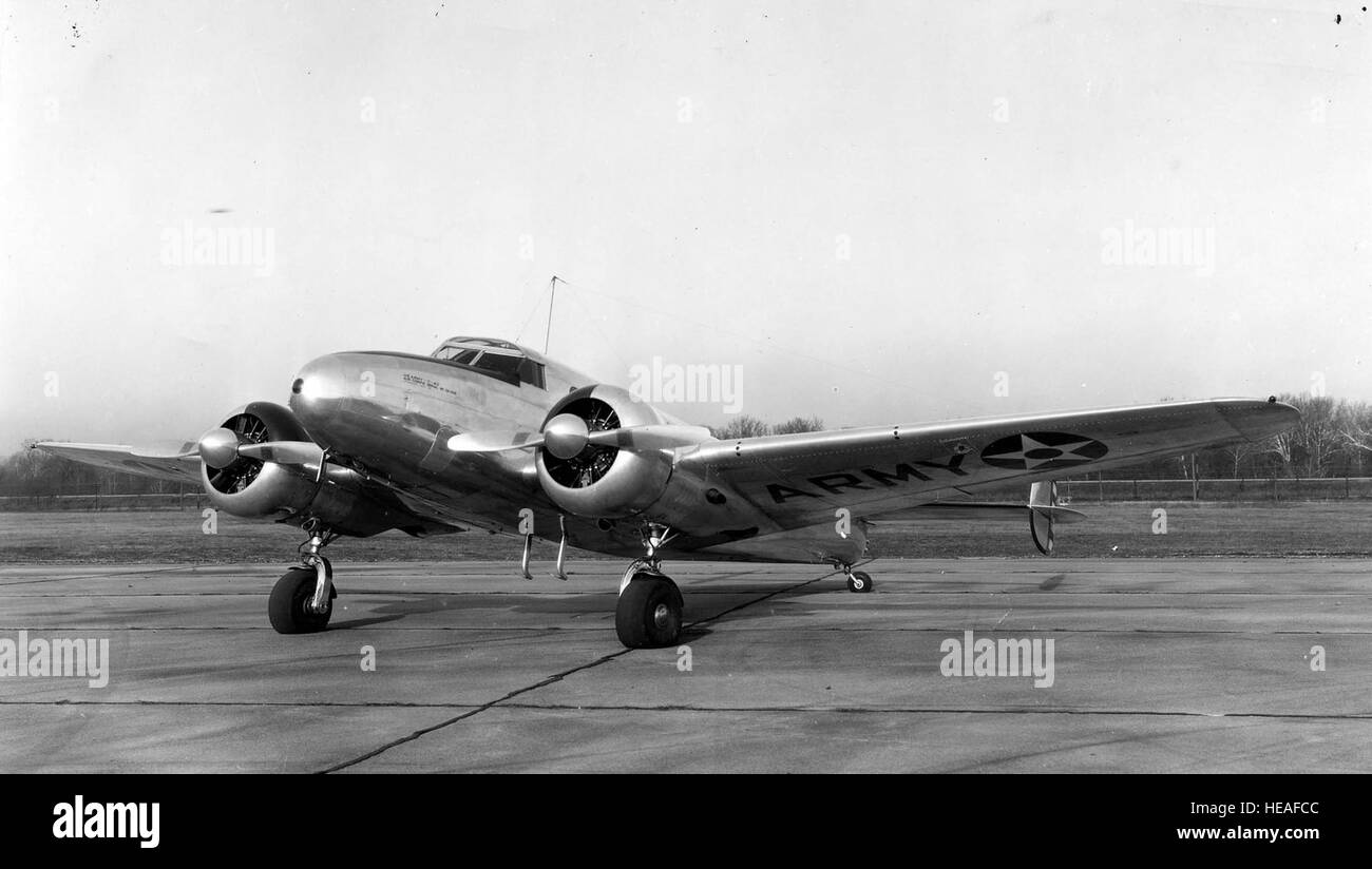 The first Lockheed C-40 aircraft, serial number 38-536, is displayed ...