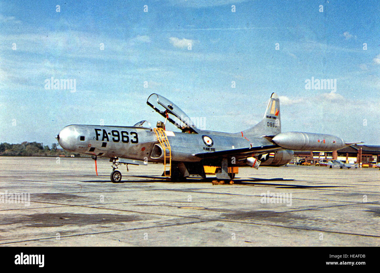 Side view of Lockheed EF-94C (S/N 50-963), the reconnaissance version ...