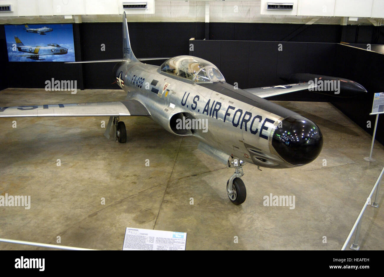 The Lockheed F-94A Starfire, displayed at the National Museum of the ...