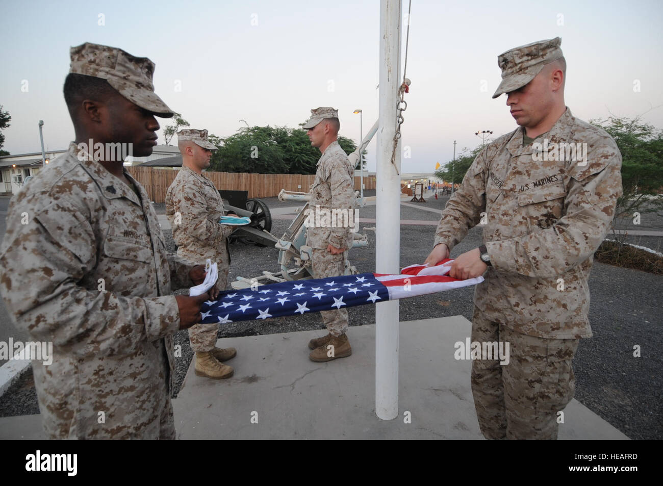 U.S. Marines Sgt. Jonathon Wright (left) and Lance Corporal Aaron ...
