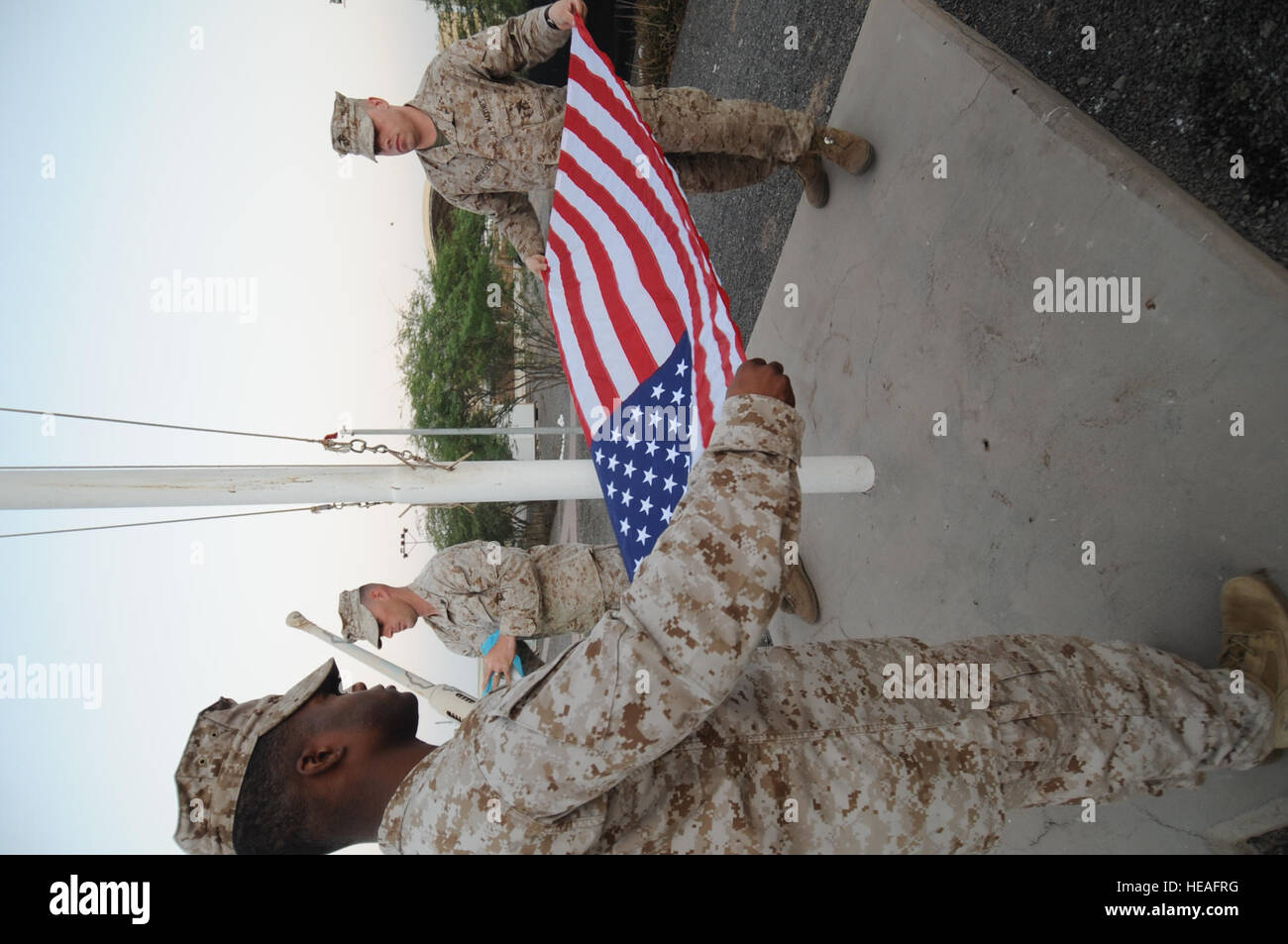 U.S. Marines Sgt. Jonathon Wright (left) and Lance Corporal Aaron ...
