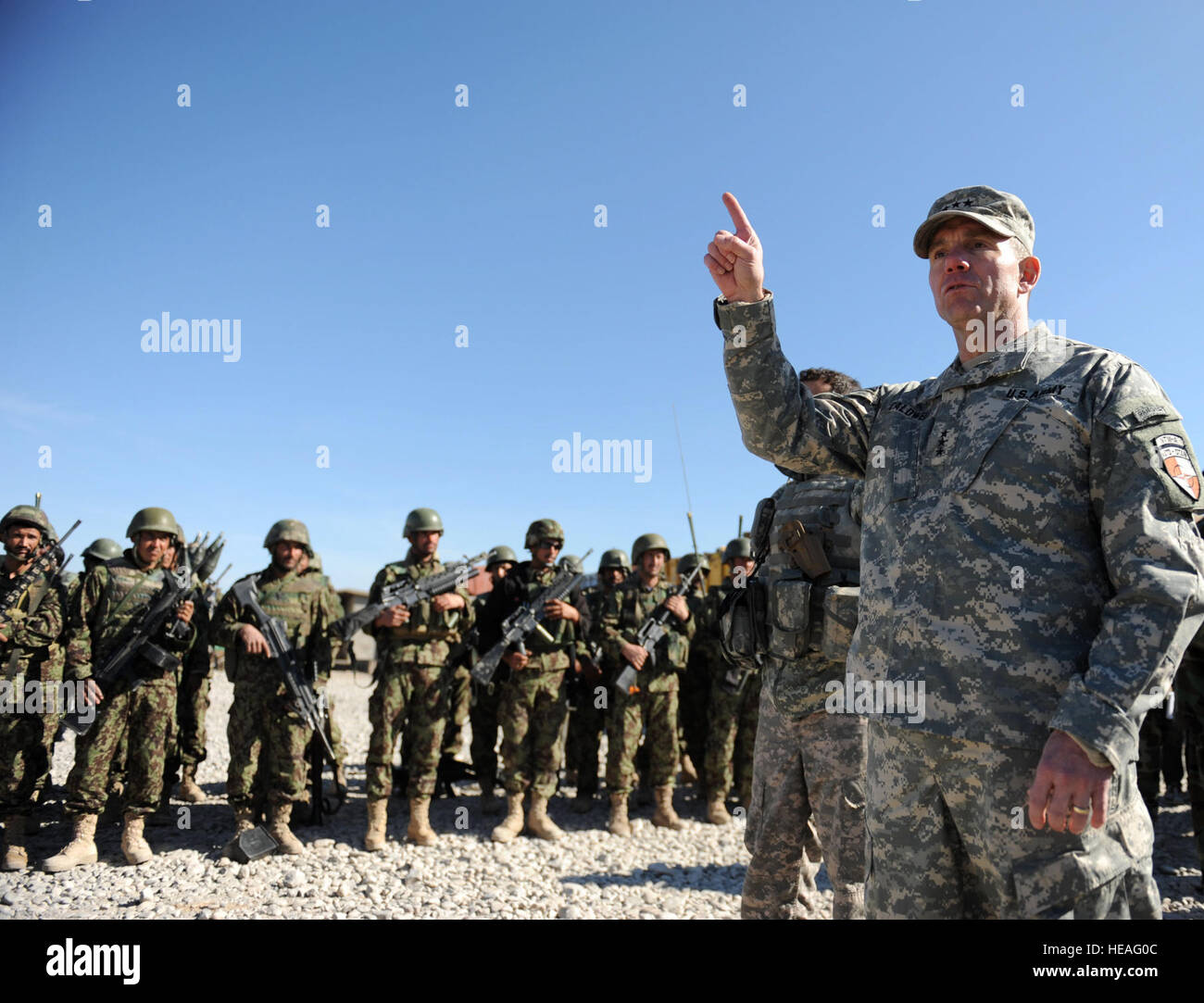 Lt. Gen. William B. Caldwell IV, right, Commander, NATO Training ...