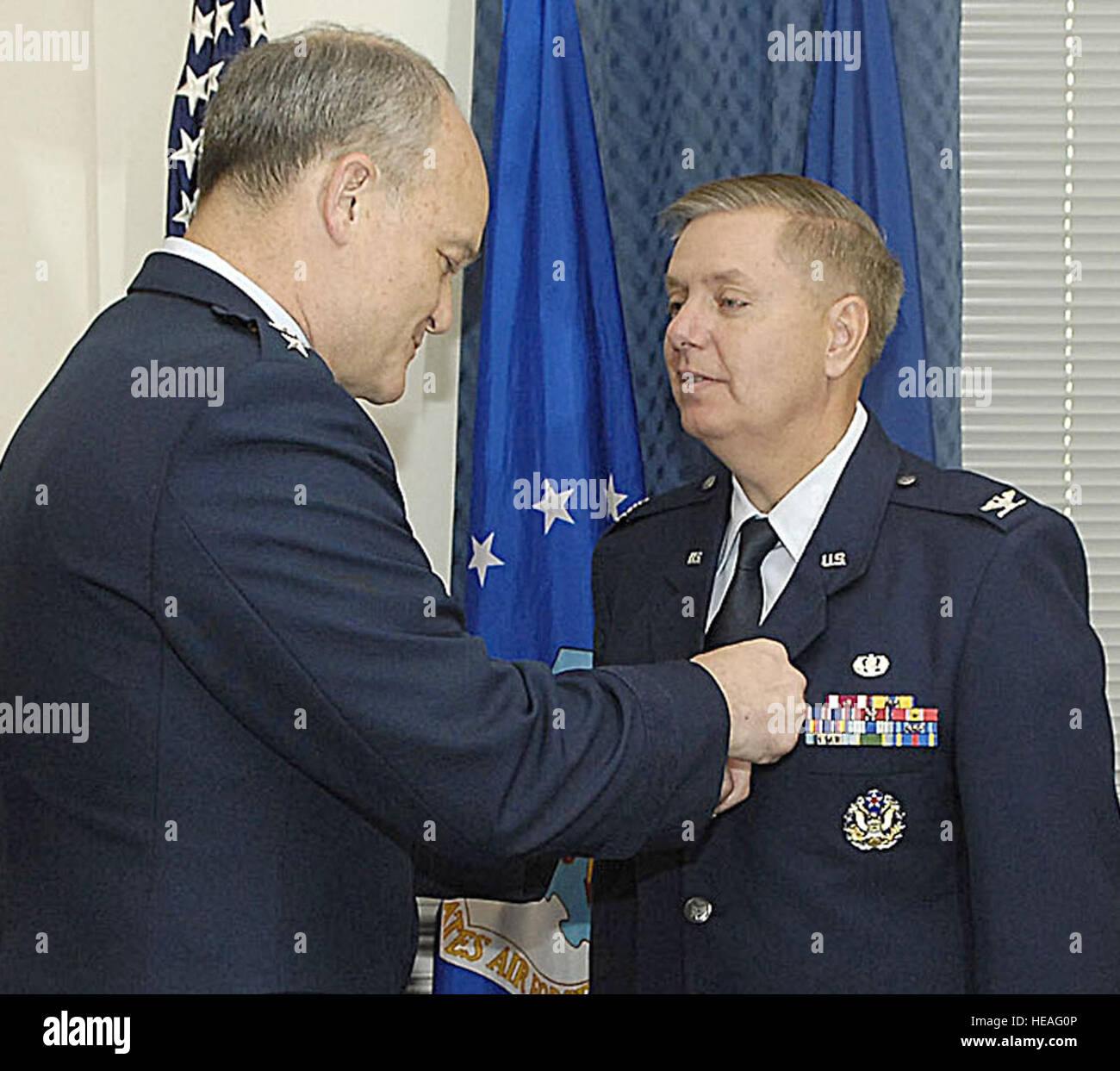 The Air Force Judge Advocate General awards the Meritorious Service ...