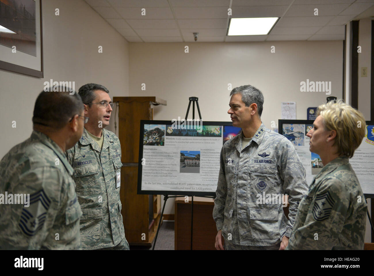 U.S. Air Force Col. William Reynolds, the 354th Medical Group commander ...