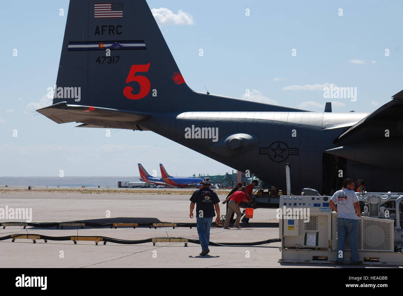 MAFFS 5 from the Air Force Reserve Command's 302 AW based at Peterson ...