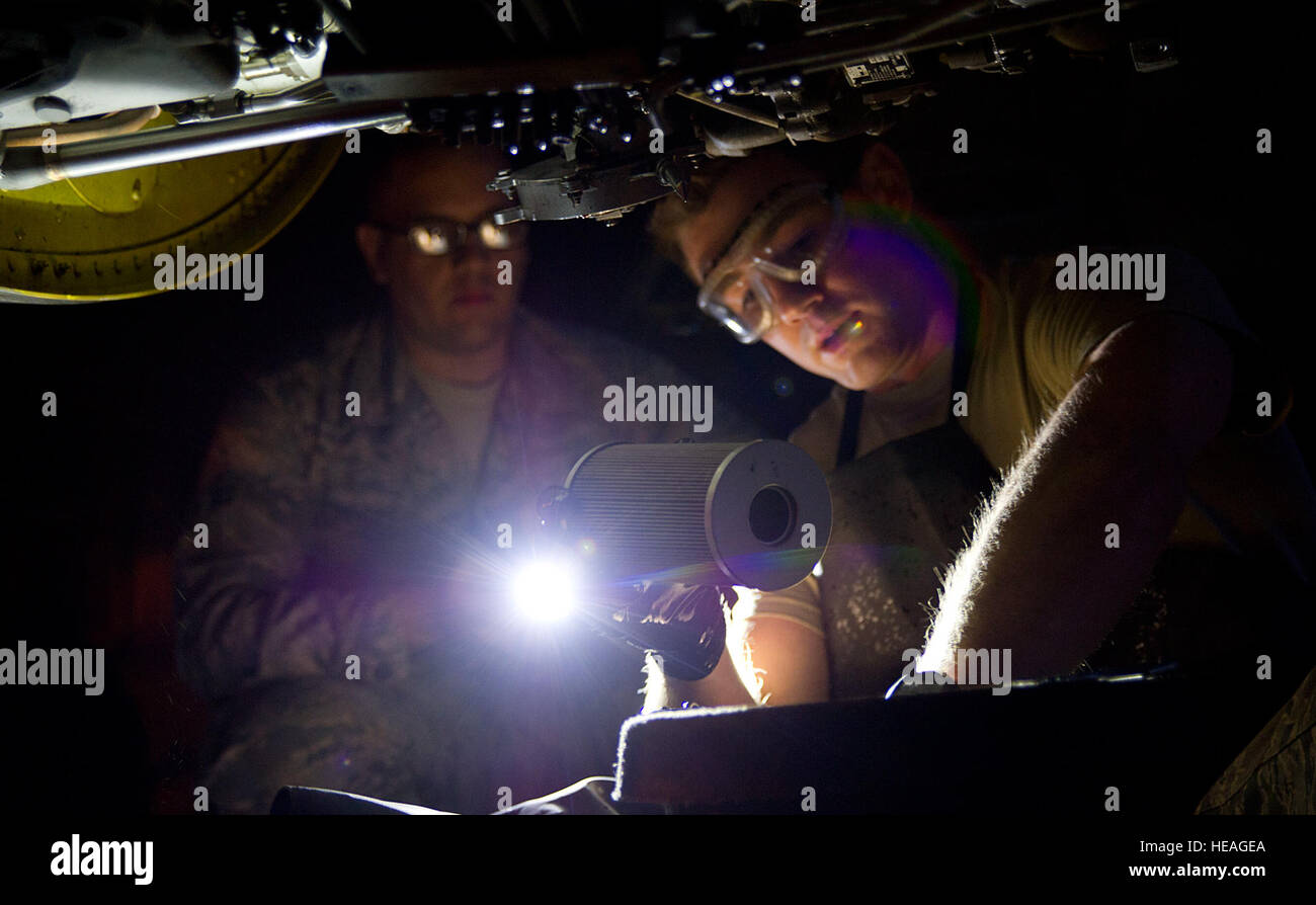 Staff Sgt. Richard Baker, 22nd Aircraft Maintenance Squadron jet troop ...