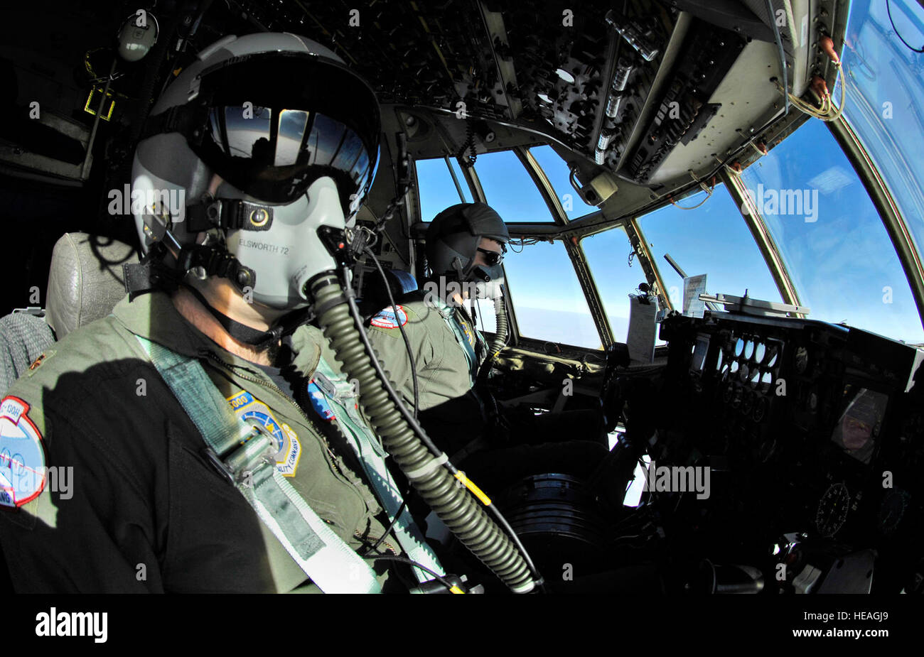 Maj. Bryan Elsworth and Capt. Erik Srokowski approach the South Pole ...