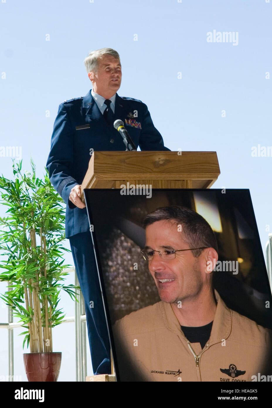 Maj. Gen. David Eichhorn, Air Force Flight Test Center commander, talks ...