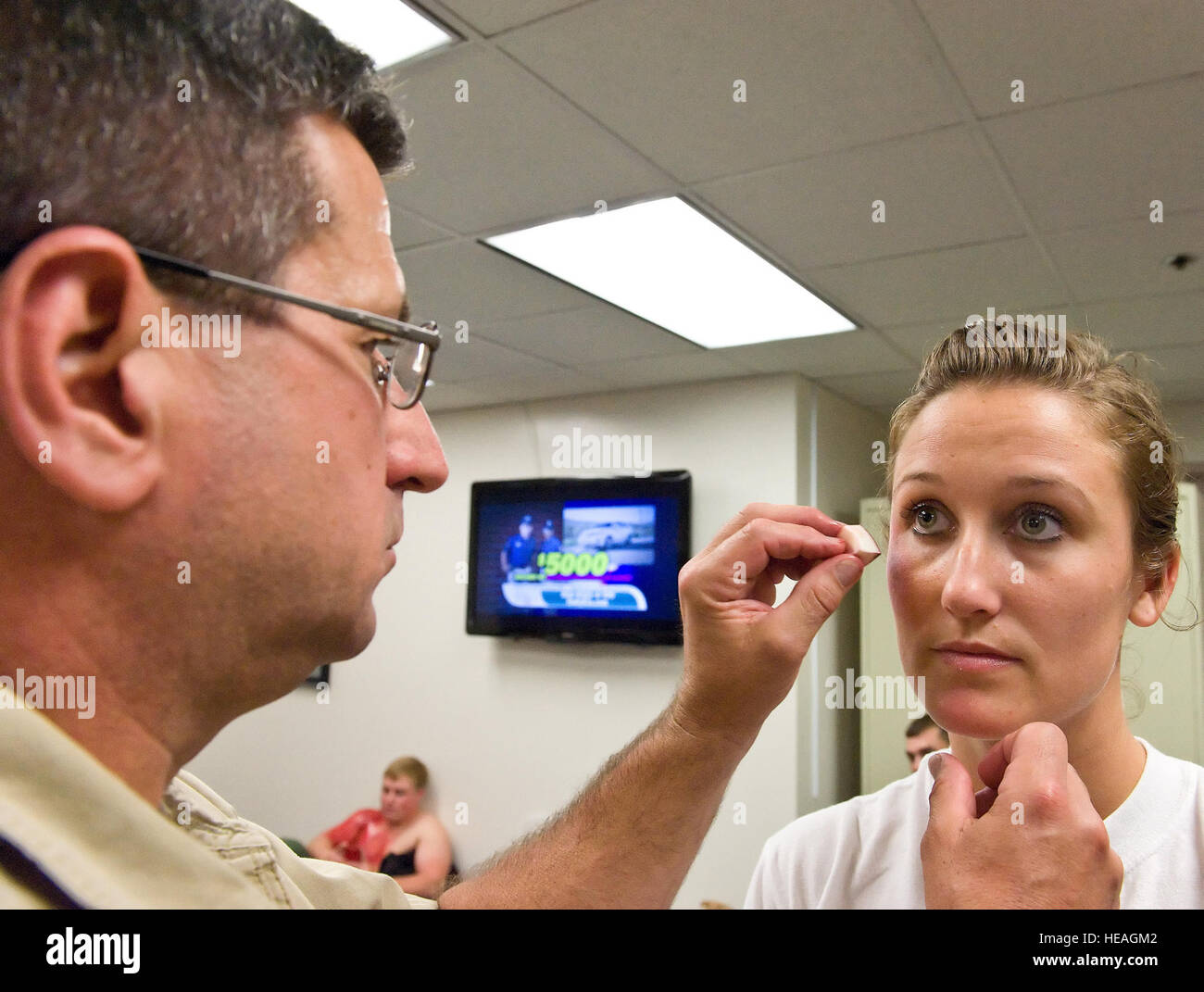 Terry Kauffman, left, a safety and security constable with Bayhealth ...