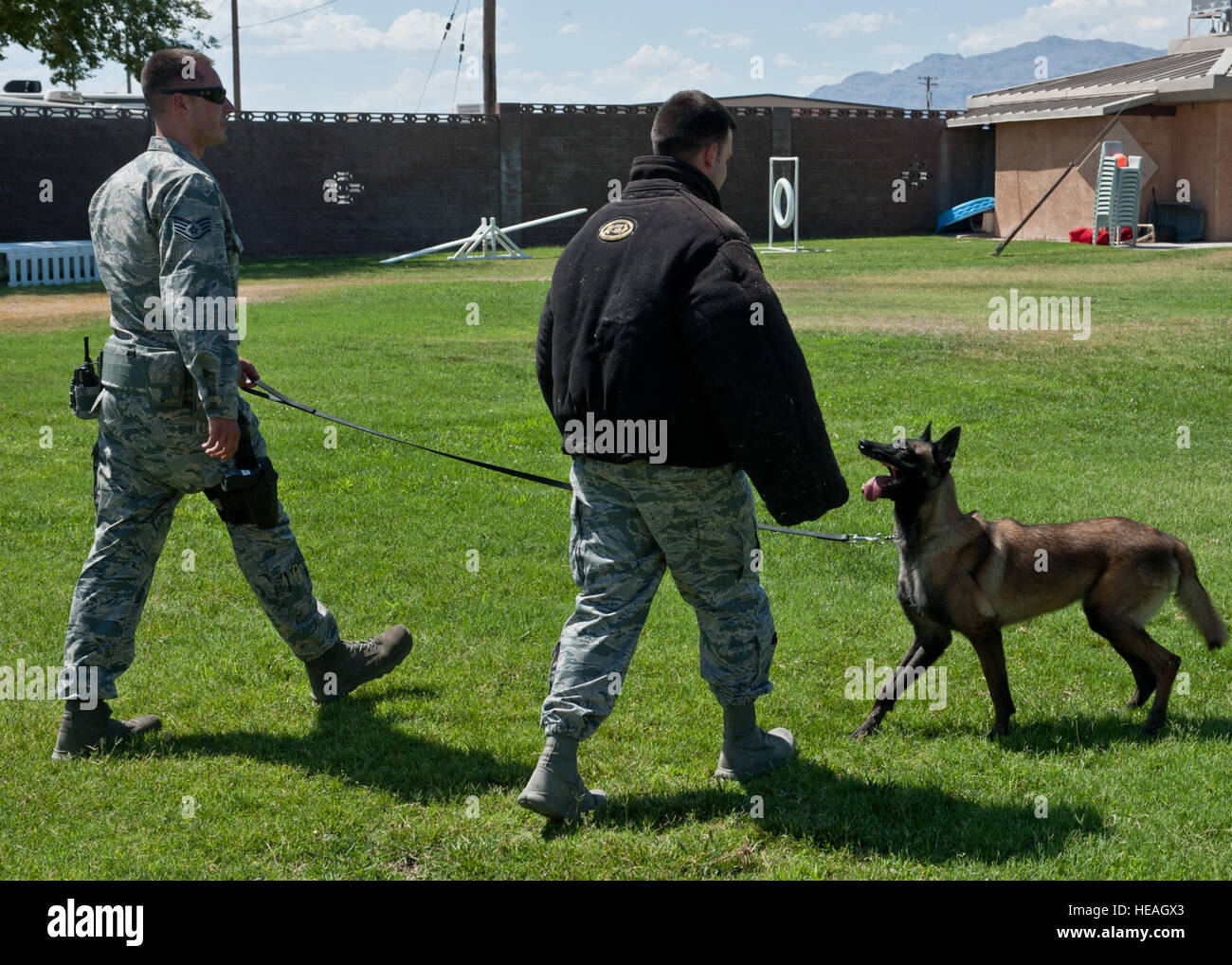 Staff Sgt. Logan Fitzgerald (left), 99th Security Forces Squadron ...