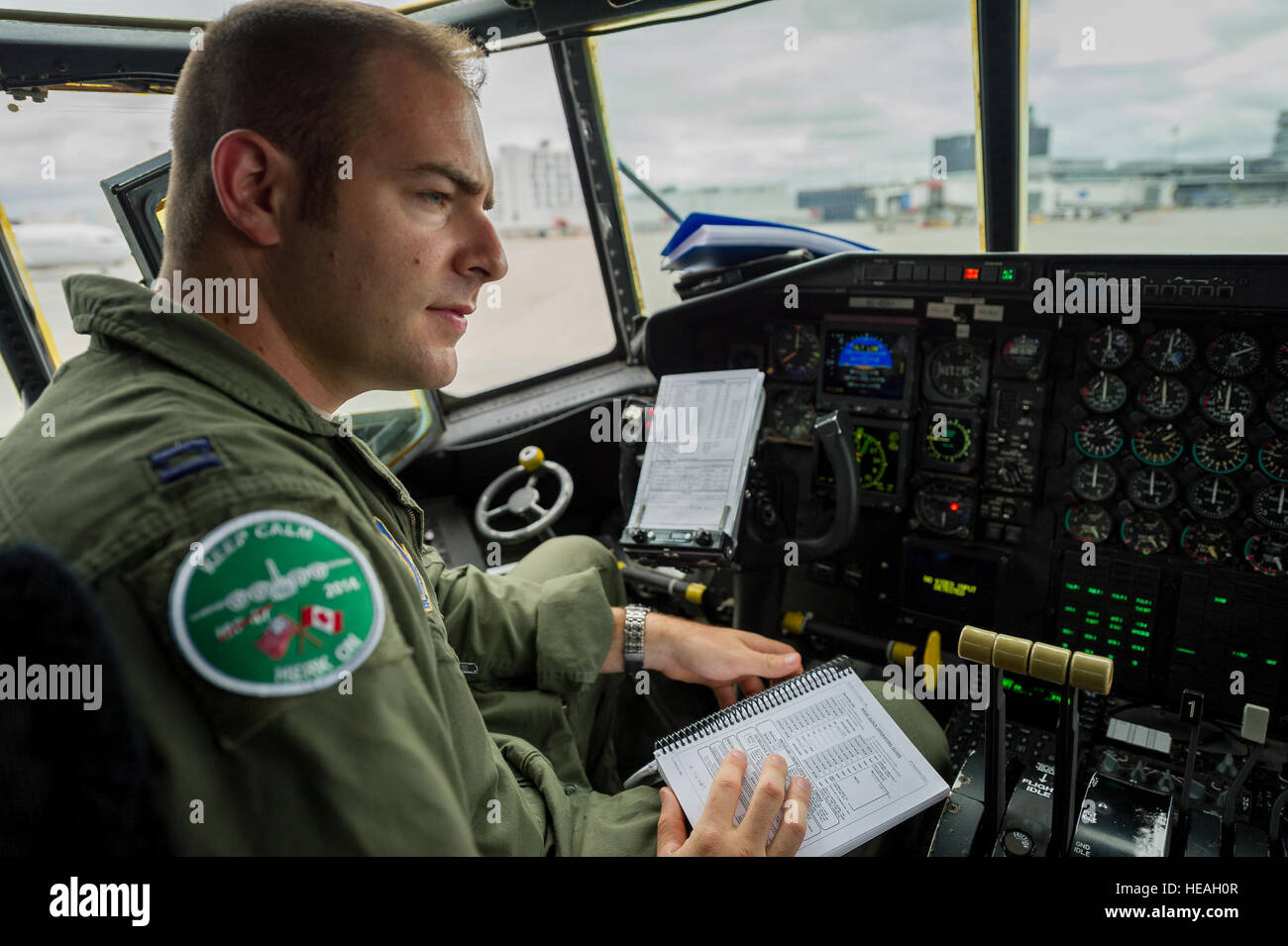 C-130 Hercules aircrew from the 94th Airlift Wing conduct preflight ...