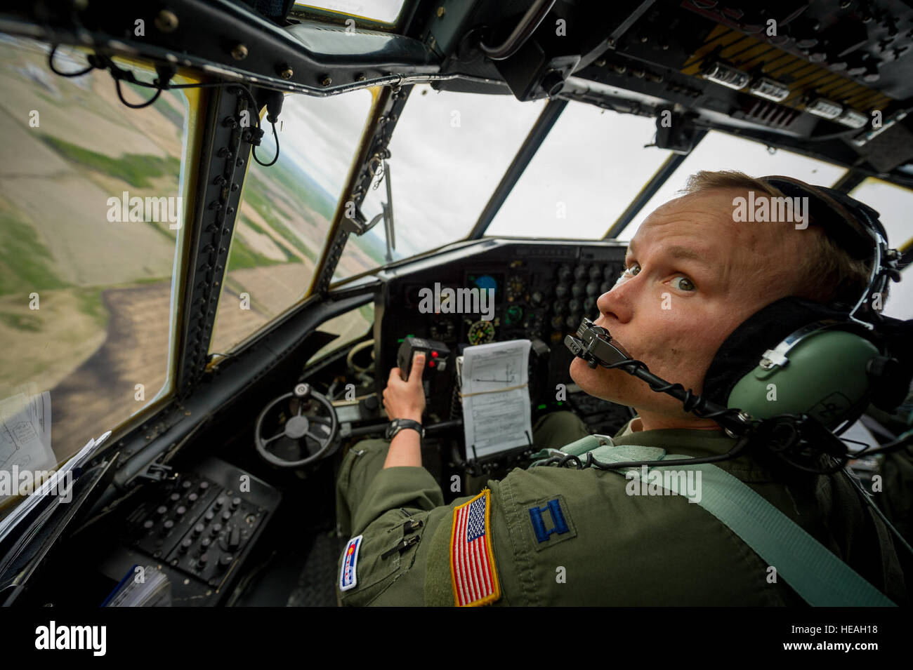 U.S. Air Force Capt. Phillip Chapman, C-130 Hercules pilot with the ...