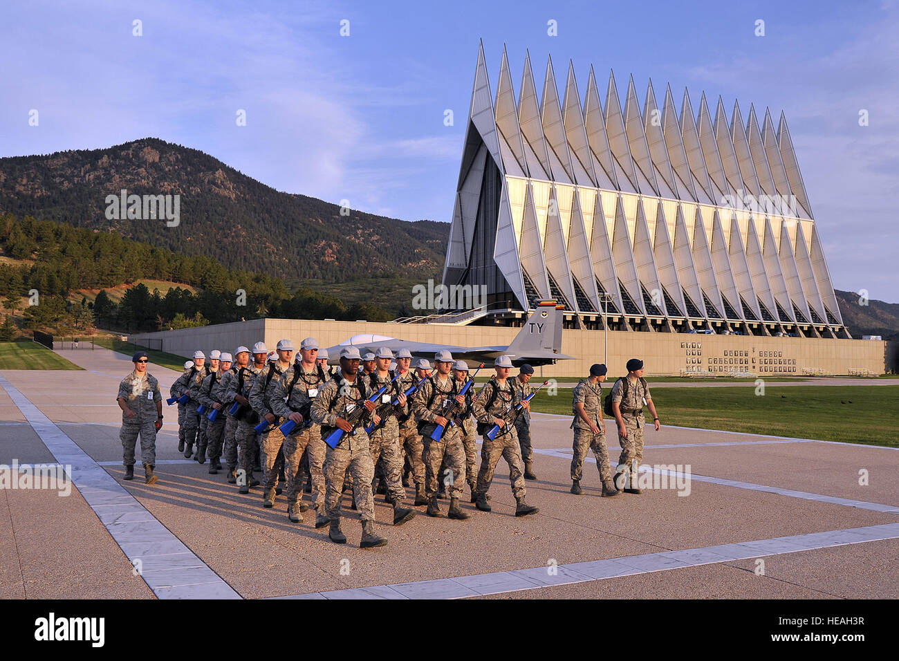 The basic cadet trainees of the U.S. Air Force Academy's Class of 2017 ...