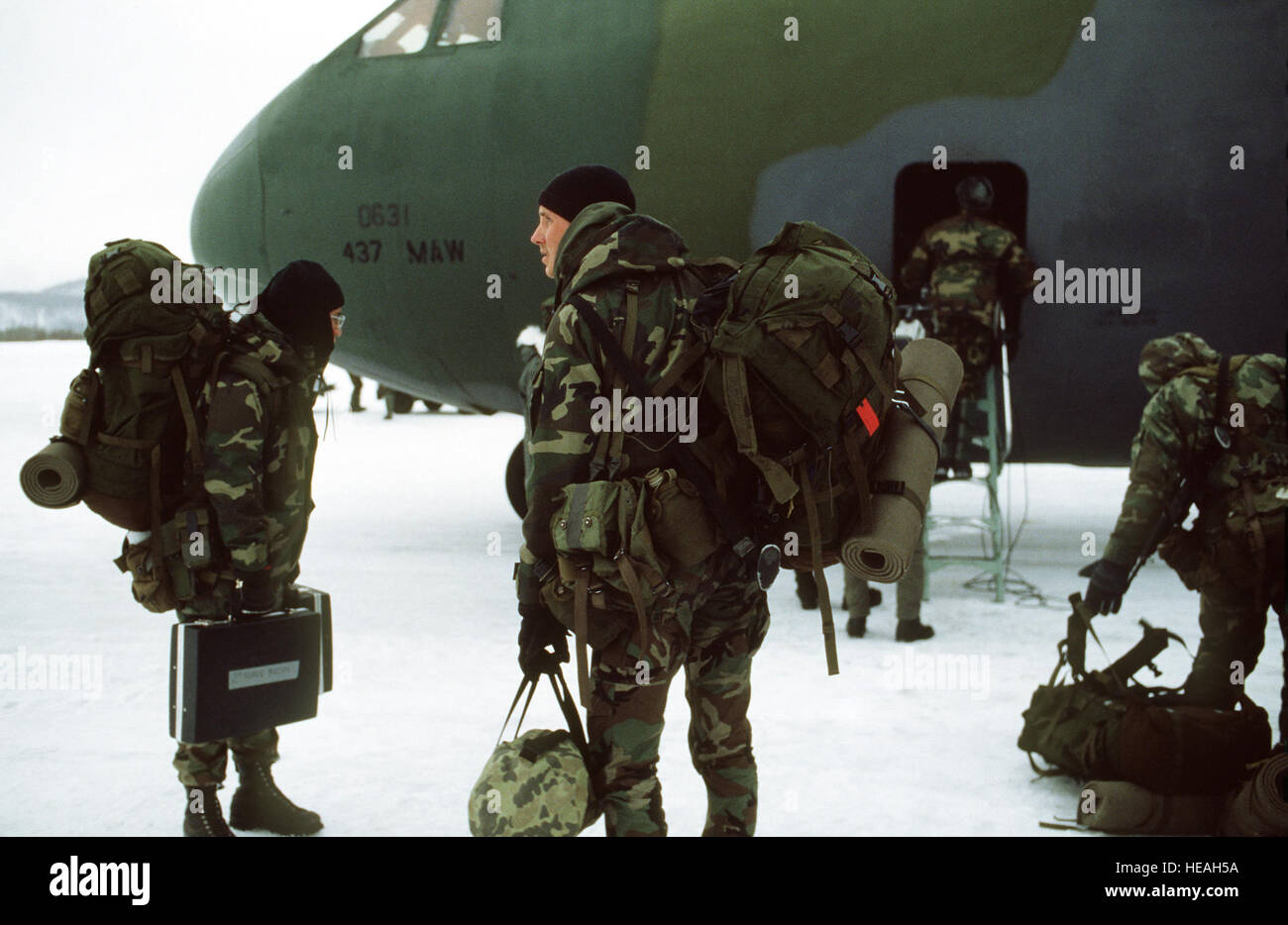 Marines of the 1st Platoon, 2nd Force Reconnaissance Company stand ...