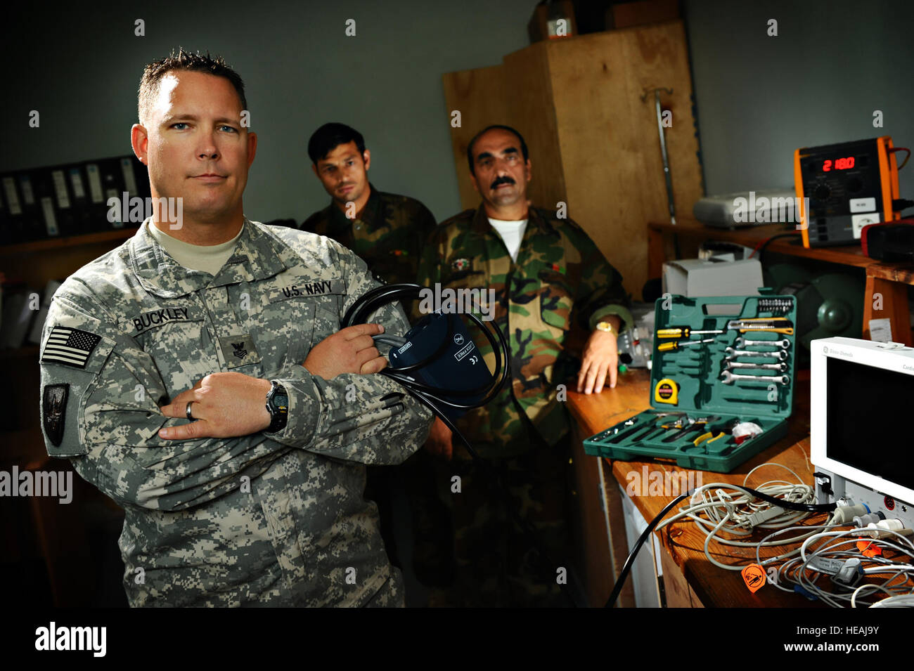 U.S. Navy Petty Officer 1st Class Sean Buckley, the NATO Training ...