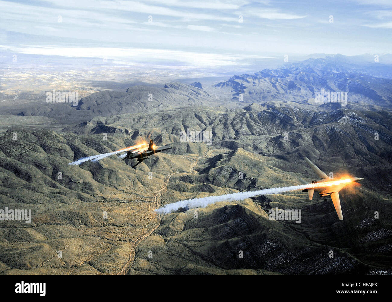 A two-ship of B-1B Lancers assigned to the 28th Bomb Squadron, Dyess ...